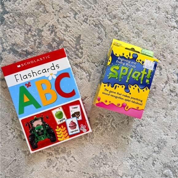 Scholastic | Toys | Literacy Bundle Scholastic Abc Flashcards Splat ...